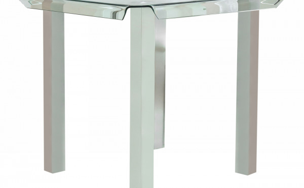 Goren Contemporary Glass Top Counter Height Table Furniture of America