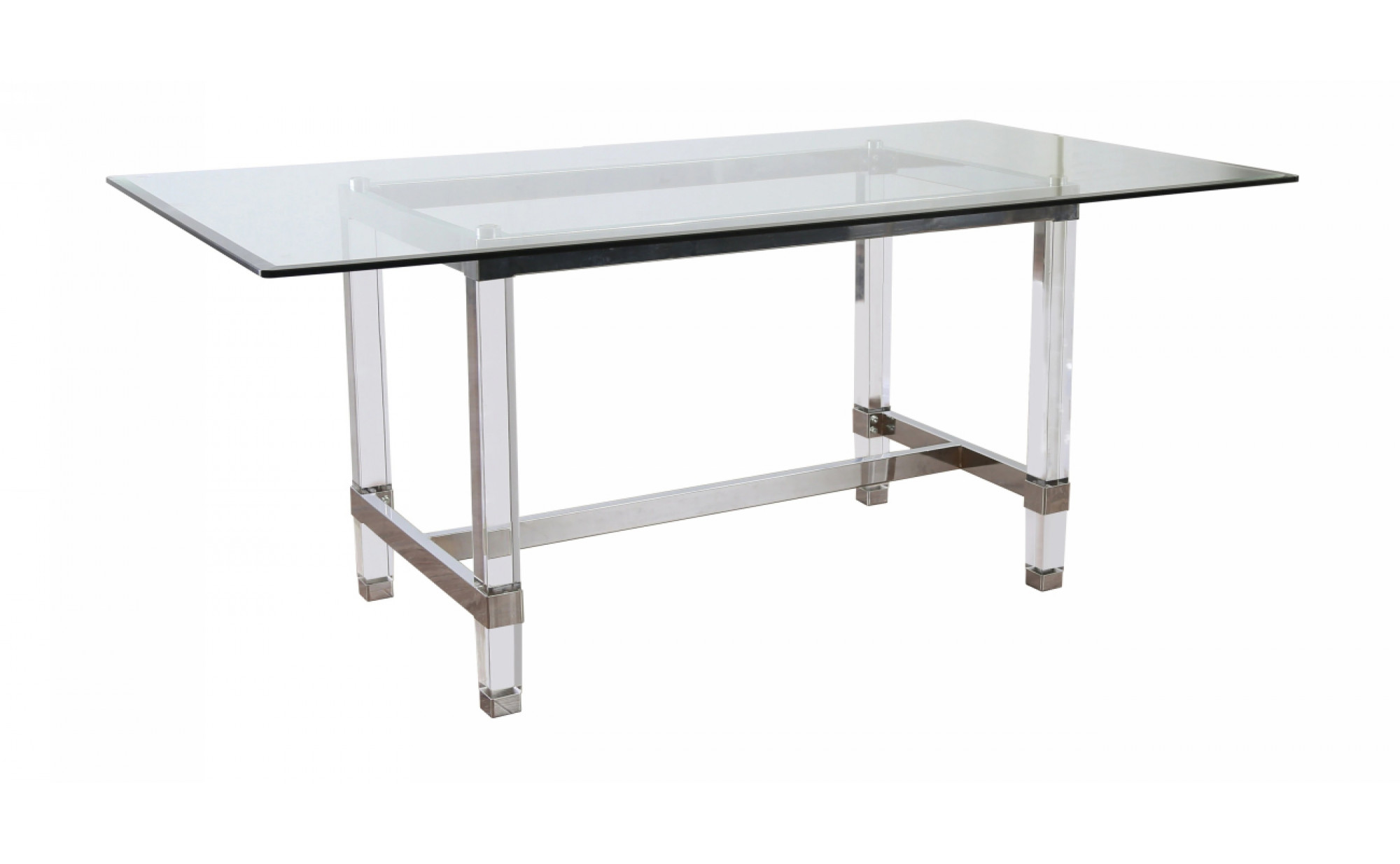 Caydence Contemporary Glass Top Dining Table Furniture of America