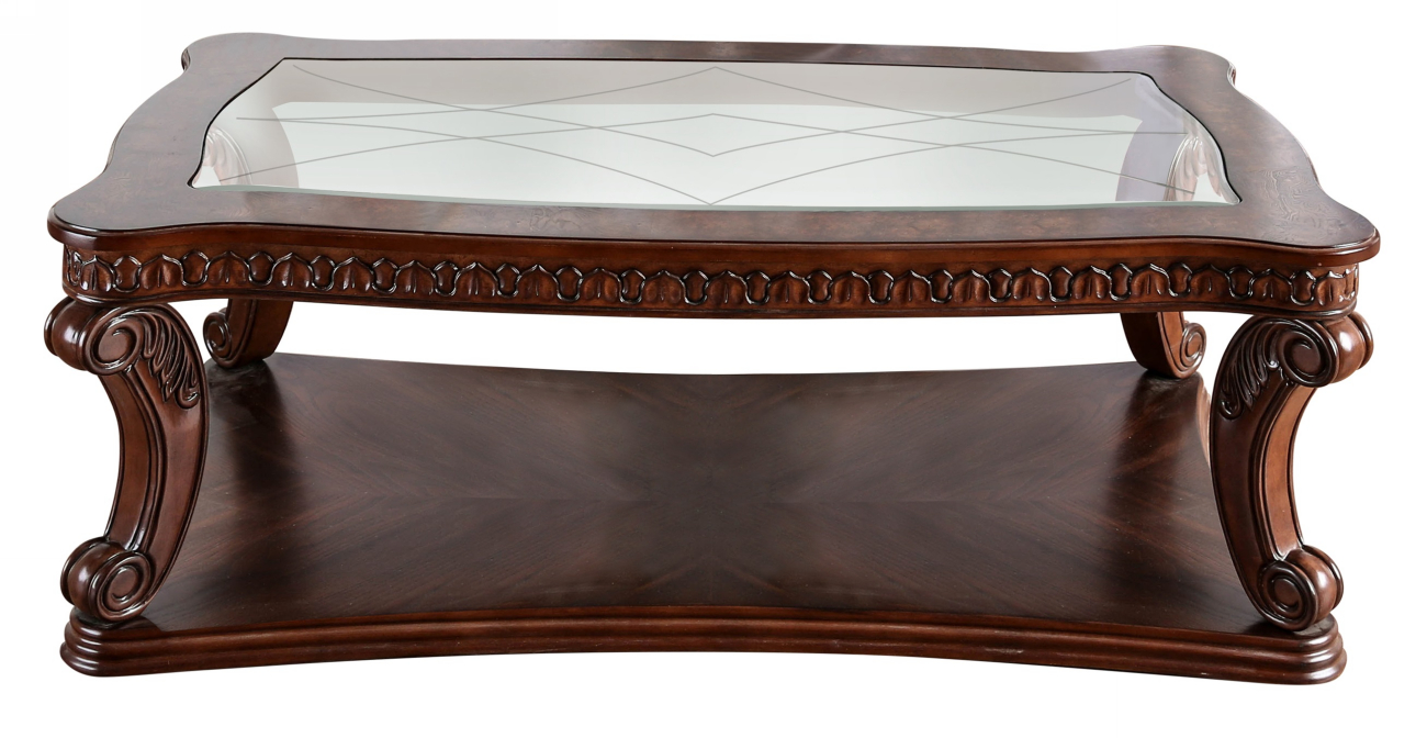 Kogan Traditional Wood Coffee Table Furniture of America