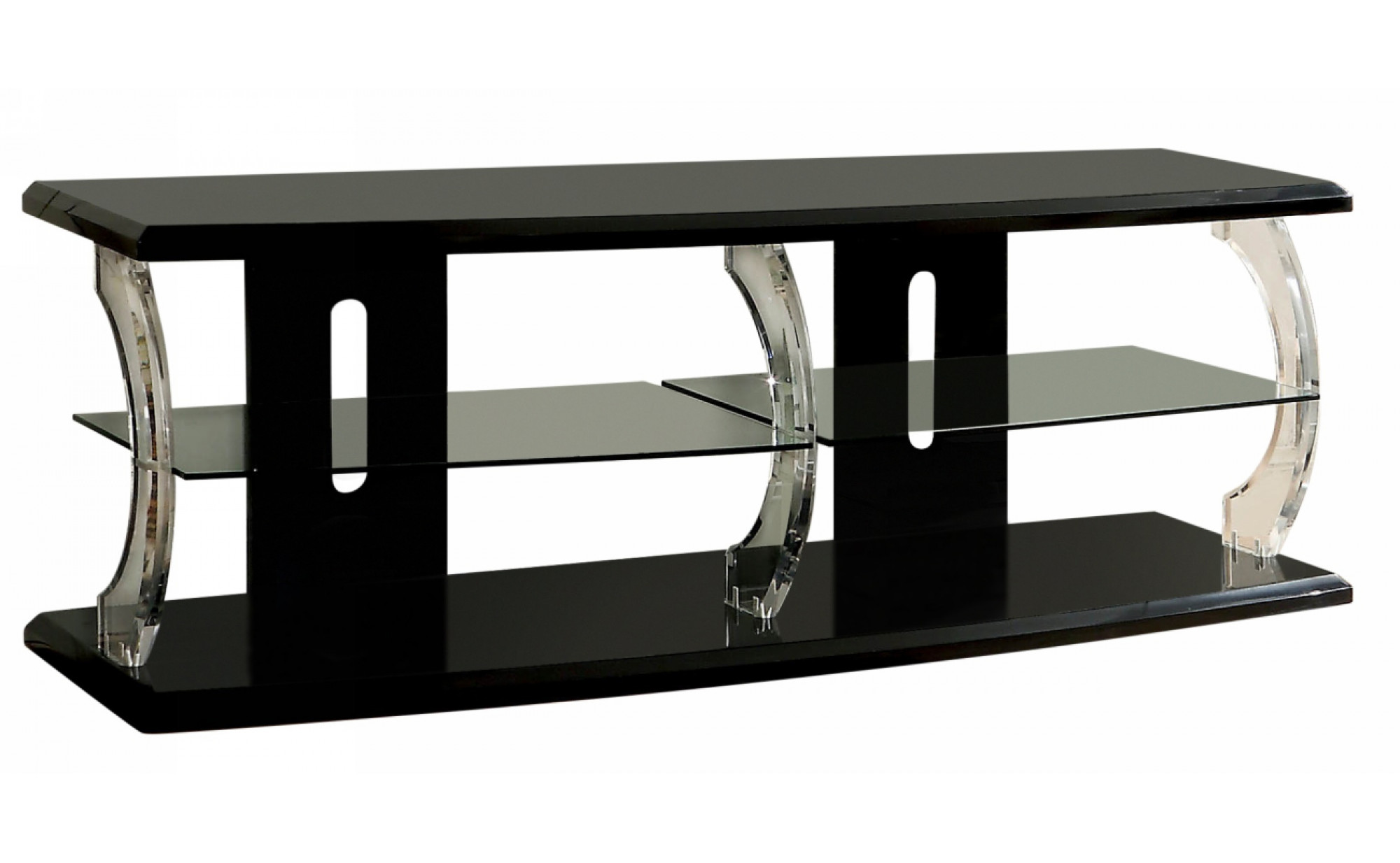 Bornair Contemporary 72-Inch TV Stand with LED Furniture of America