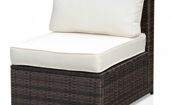 Fischer Contemporary Padded Patio Armless Chair Furniture of America