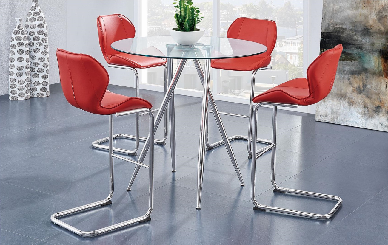 D1503BT Bar Table Glass Global Furniture USA