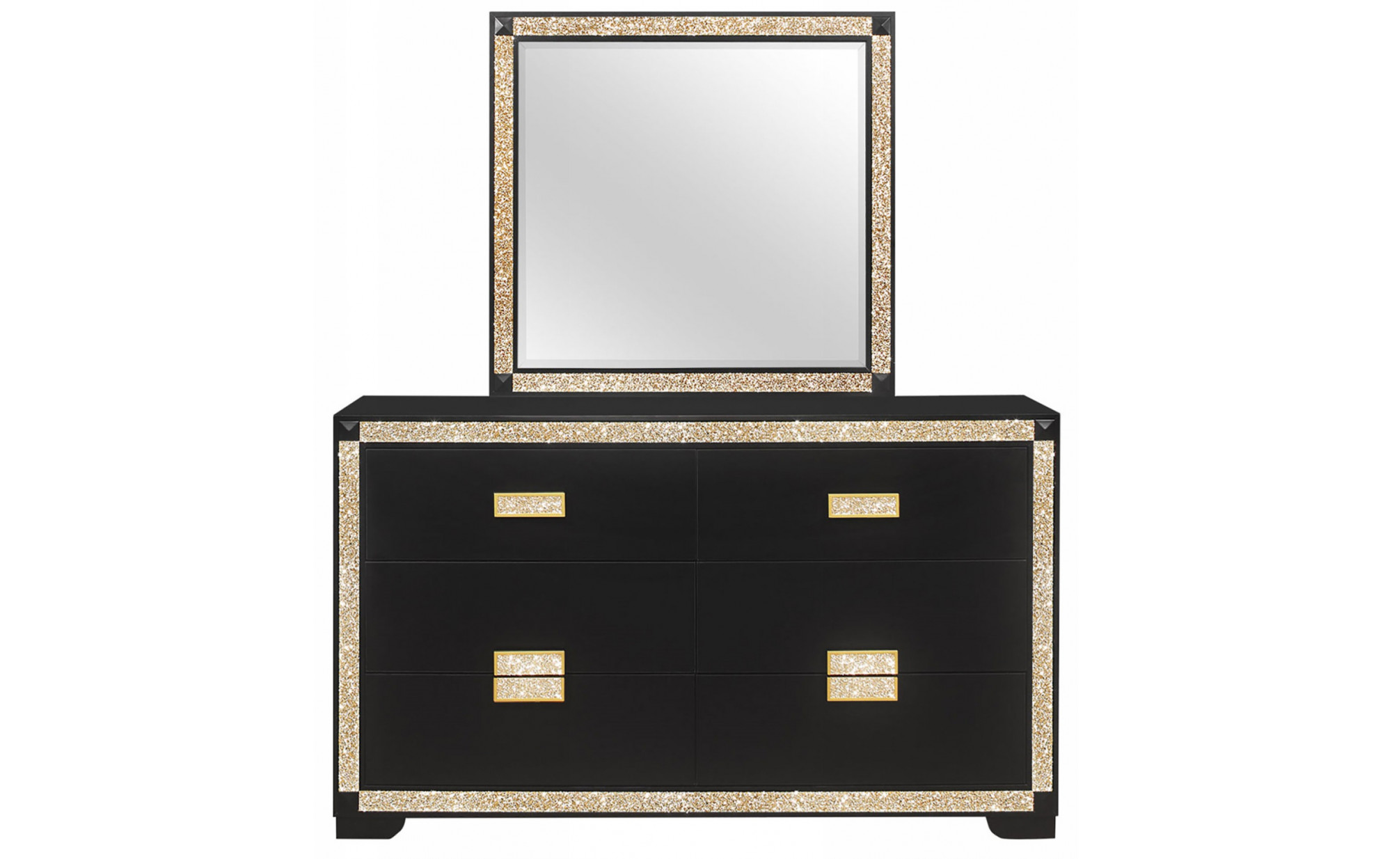 Blake Casegoods Black / Gold Global Furniture USA