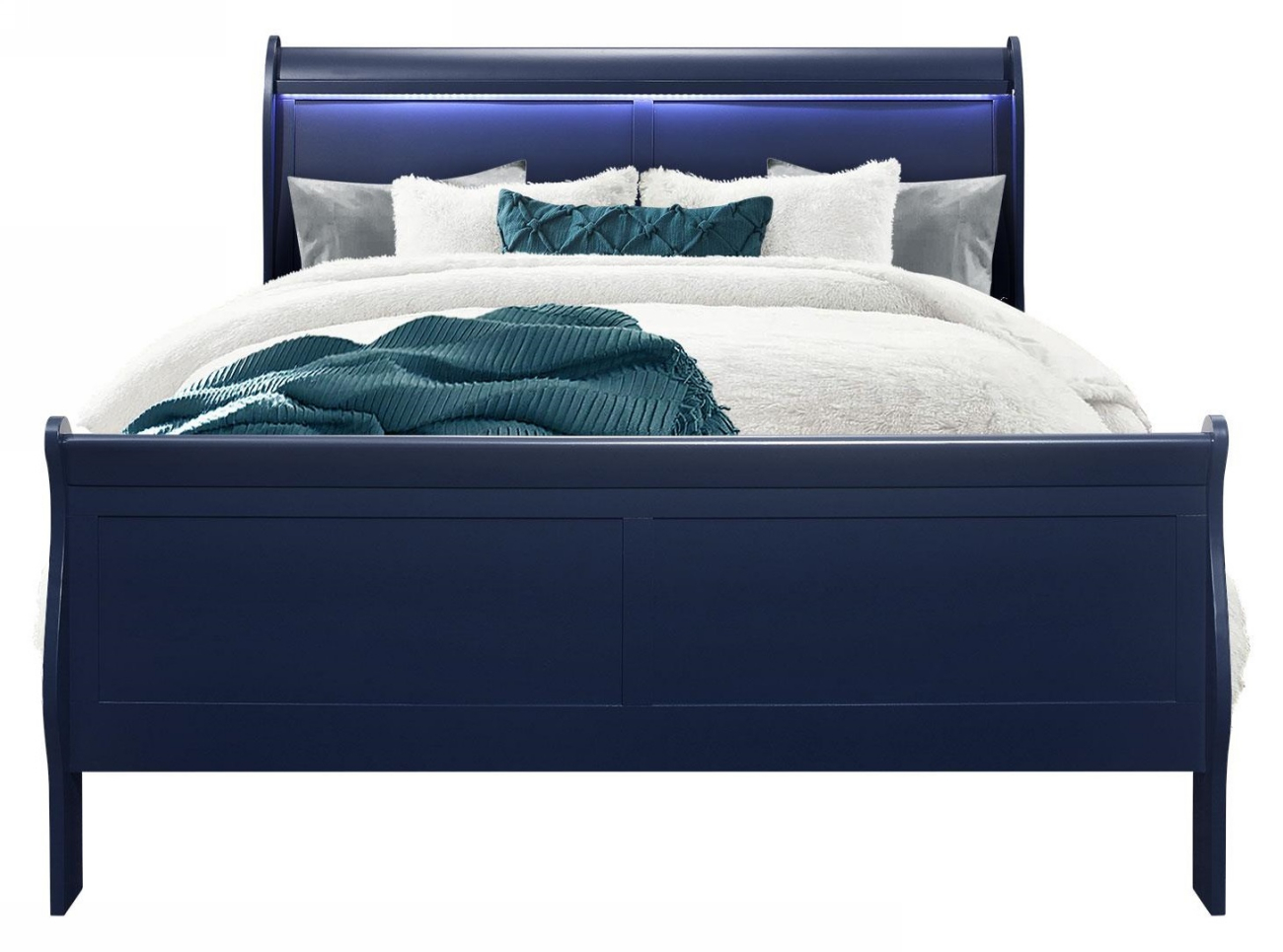 Charlie Bedroom Set Blue Global Furniture USA