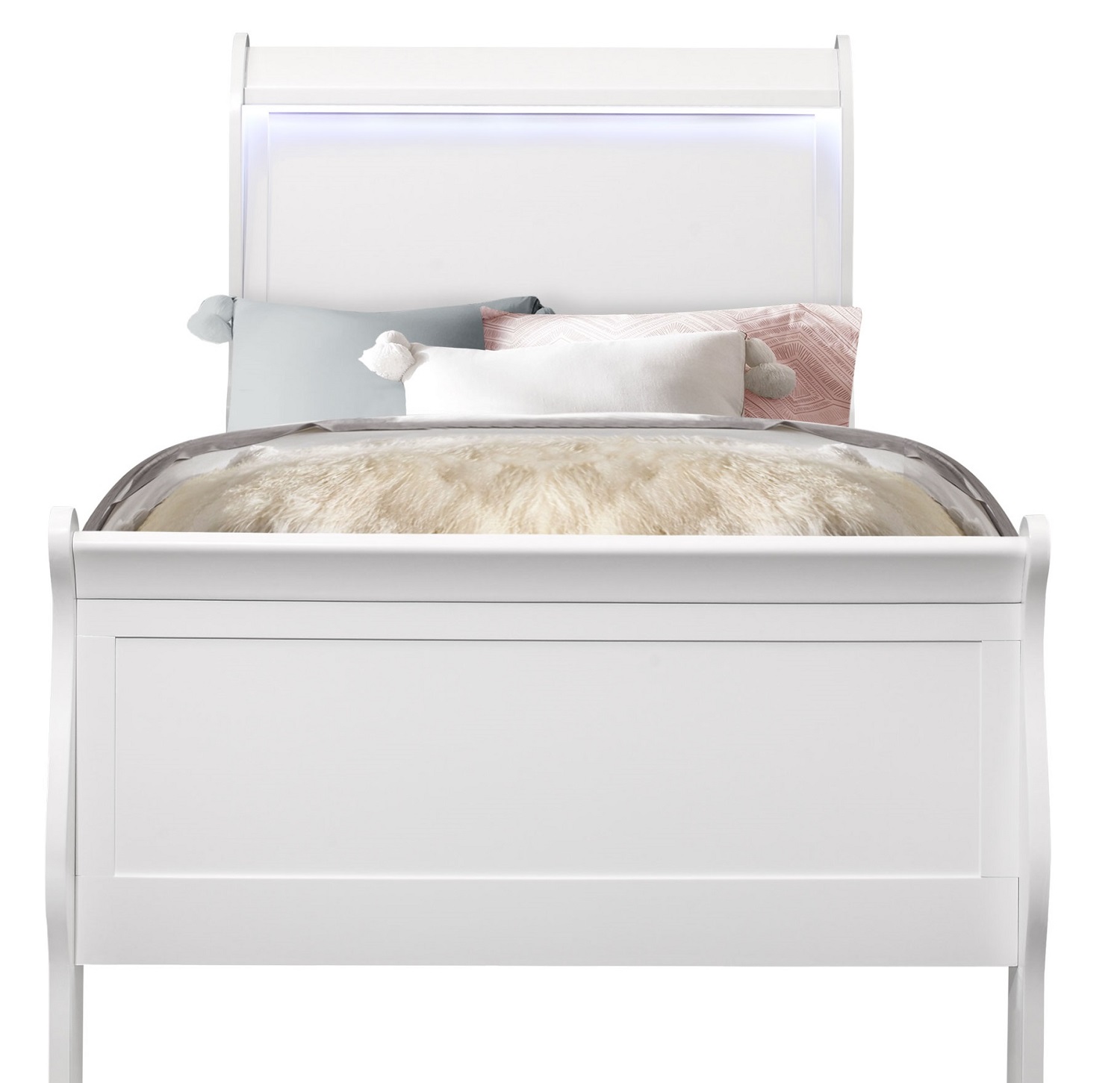 Charlie Bed White Global Furniture USA