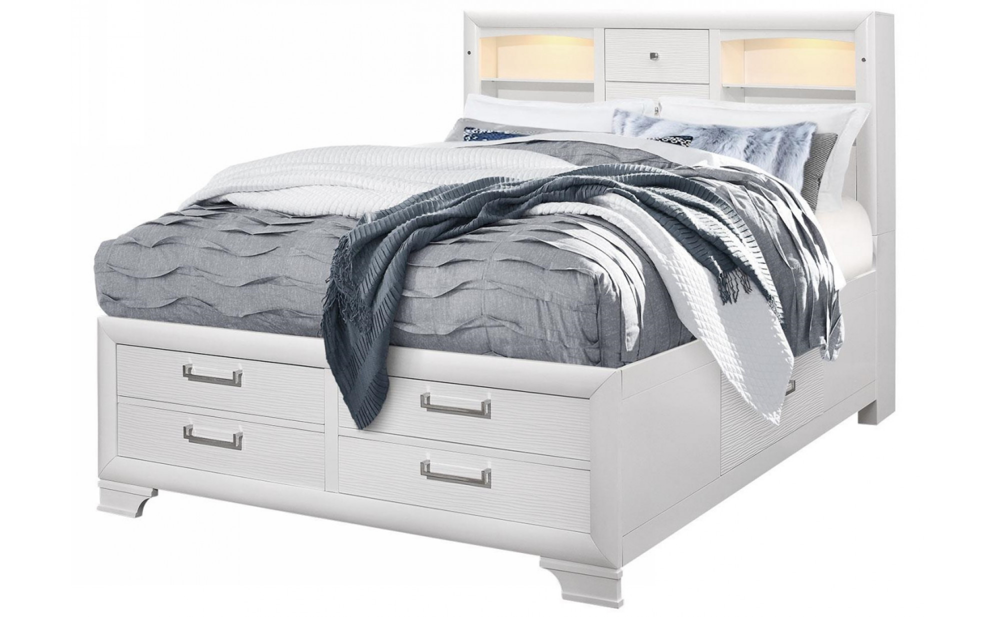 Jordyn Bedroom Set White Global Furniture USA
