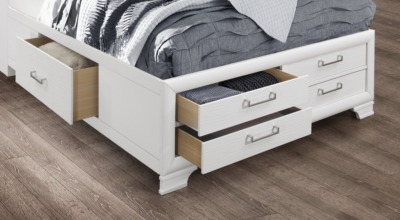 Jordyn Bedroom Set White Global Furniture USA