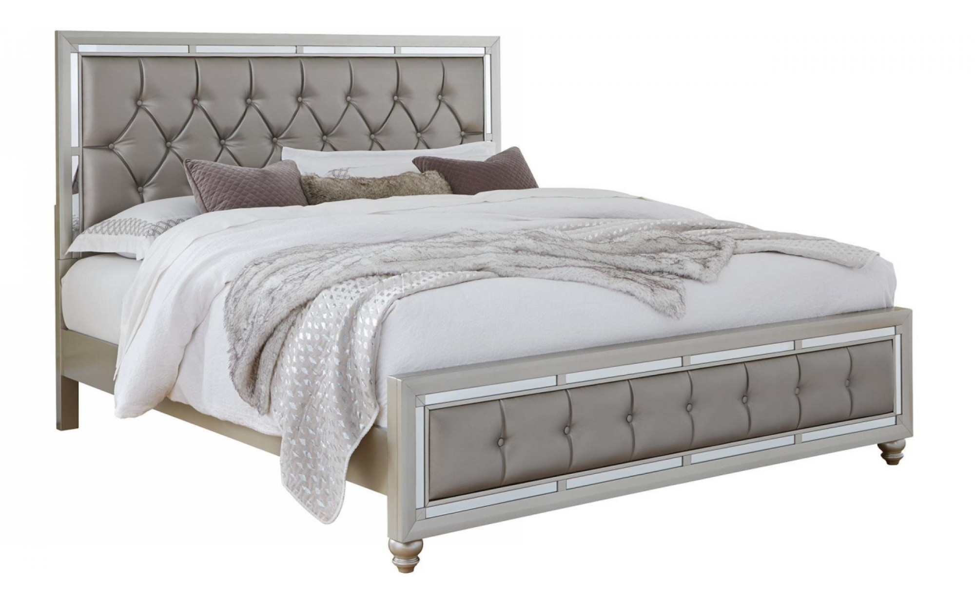 Riley Bedroom Set Silver Global Furniture USA