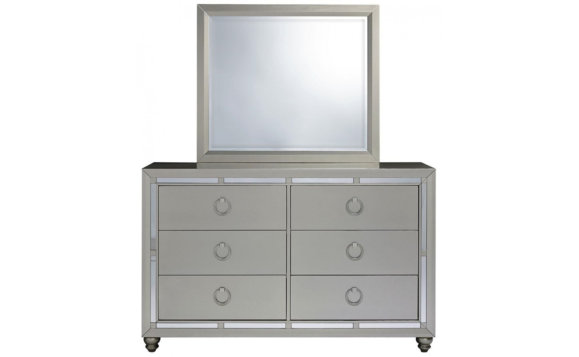 Riley Bedroom Set Silver Global Furniture USA