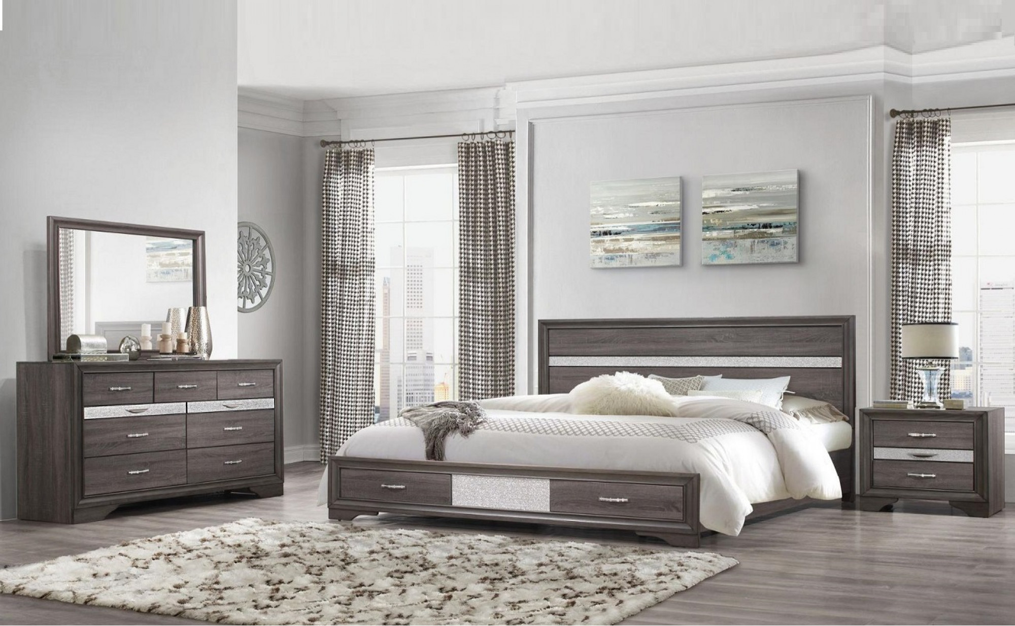 Seville Chest Grey Global Furniture USA