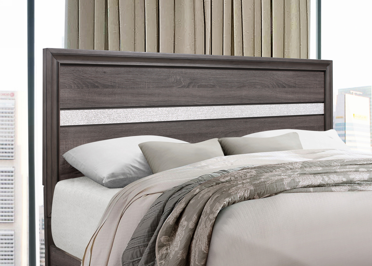 Seville Bedroom Set Grey Global Furniture USA
