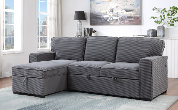U0203 Sectional Light Grey Global Furniture USA