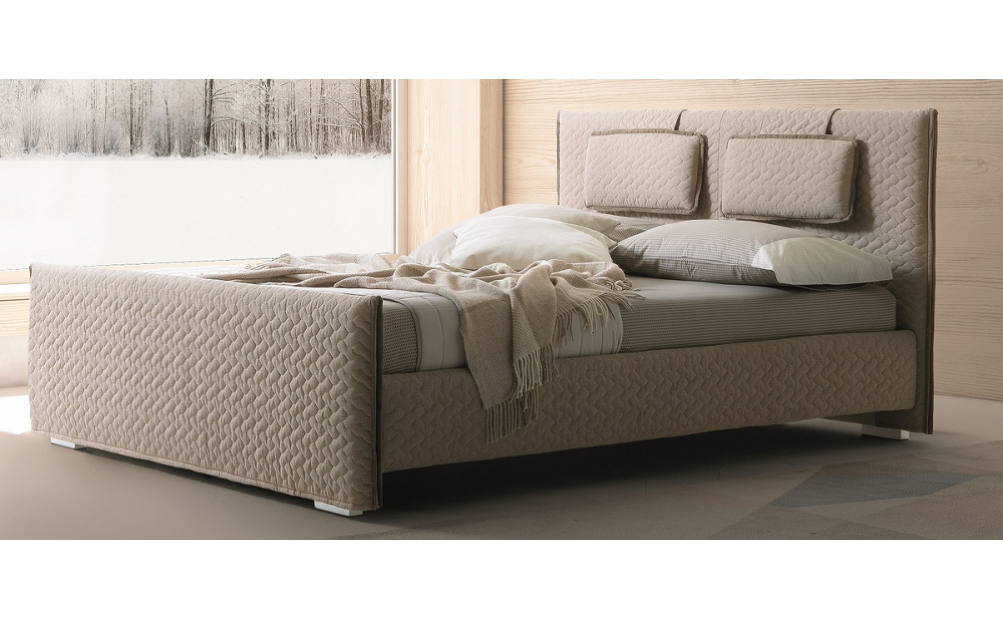 Evergreen Bed Light Taupe J&M Furniture, JM
