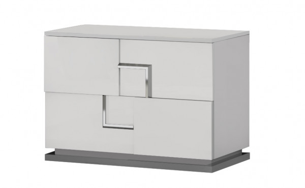 Infinity Nightstand Bianco Lucido J&M Furniture JM