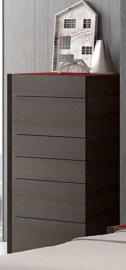 Lagos Bed Red Gloss & Wenge J&M Furniture JM