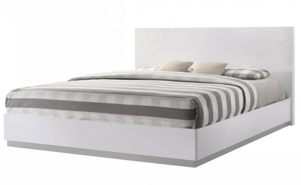 Naples Bed White Lacquer J&M Furniture JM
