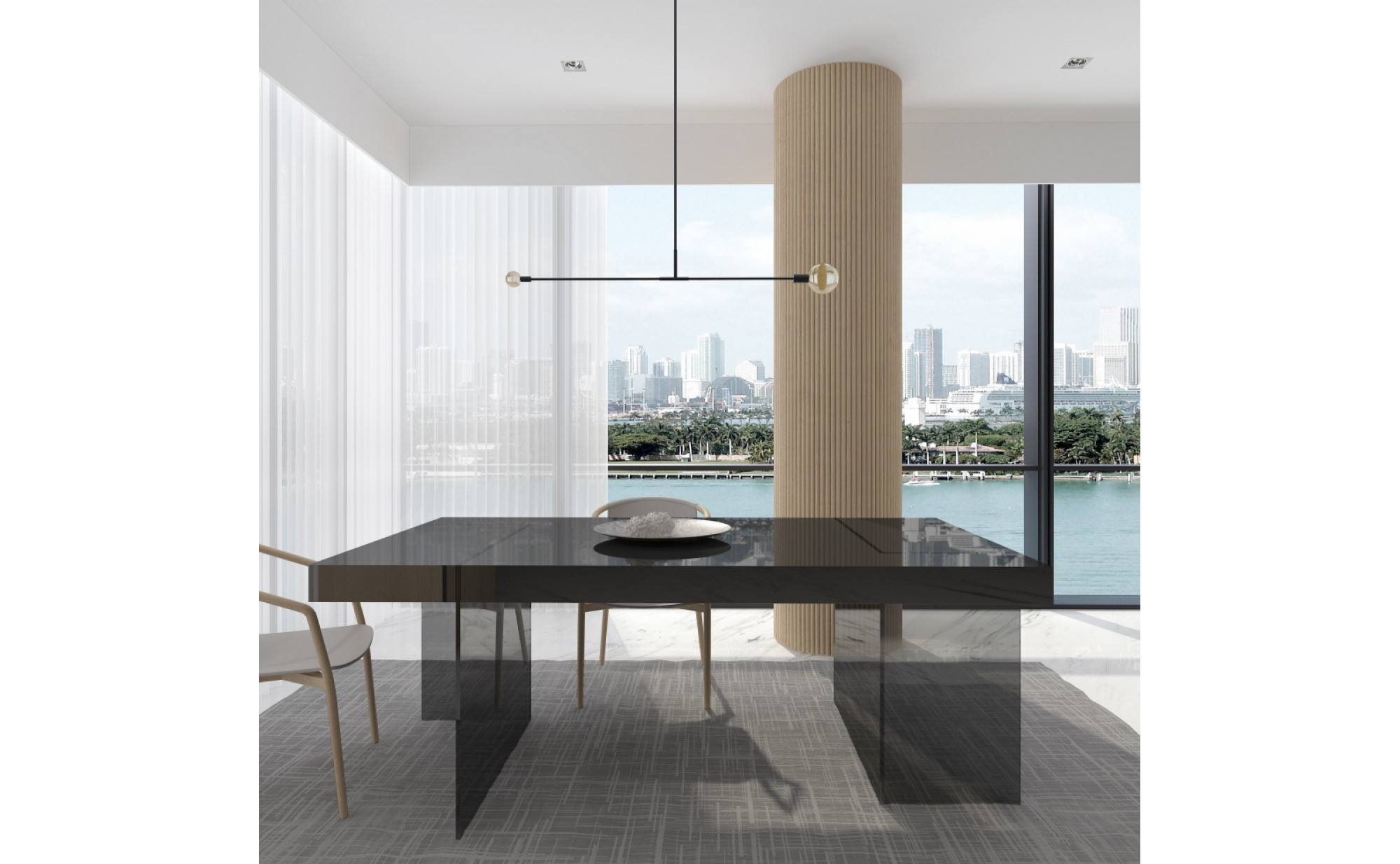 Cloud Dining Table Grey J&M Furniture JM