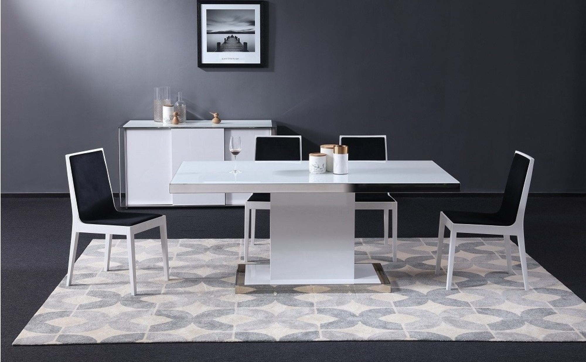 Star Dining Table White J&M Furniture JM