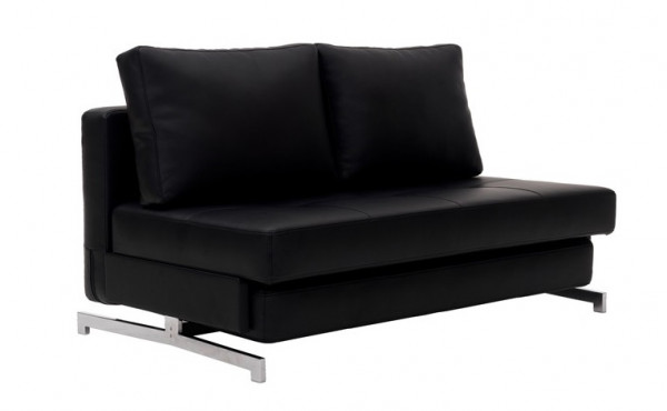 K43-1 Premium Sofa Bed Leatherette Black J&M Furniture JM