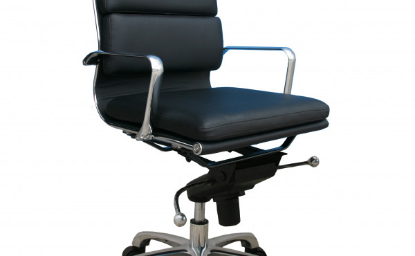 Plush High Back Office Chair Black J&M Furniture JM