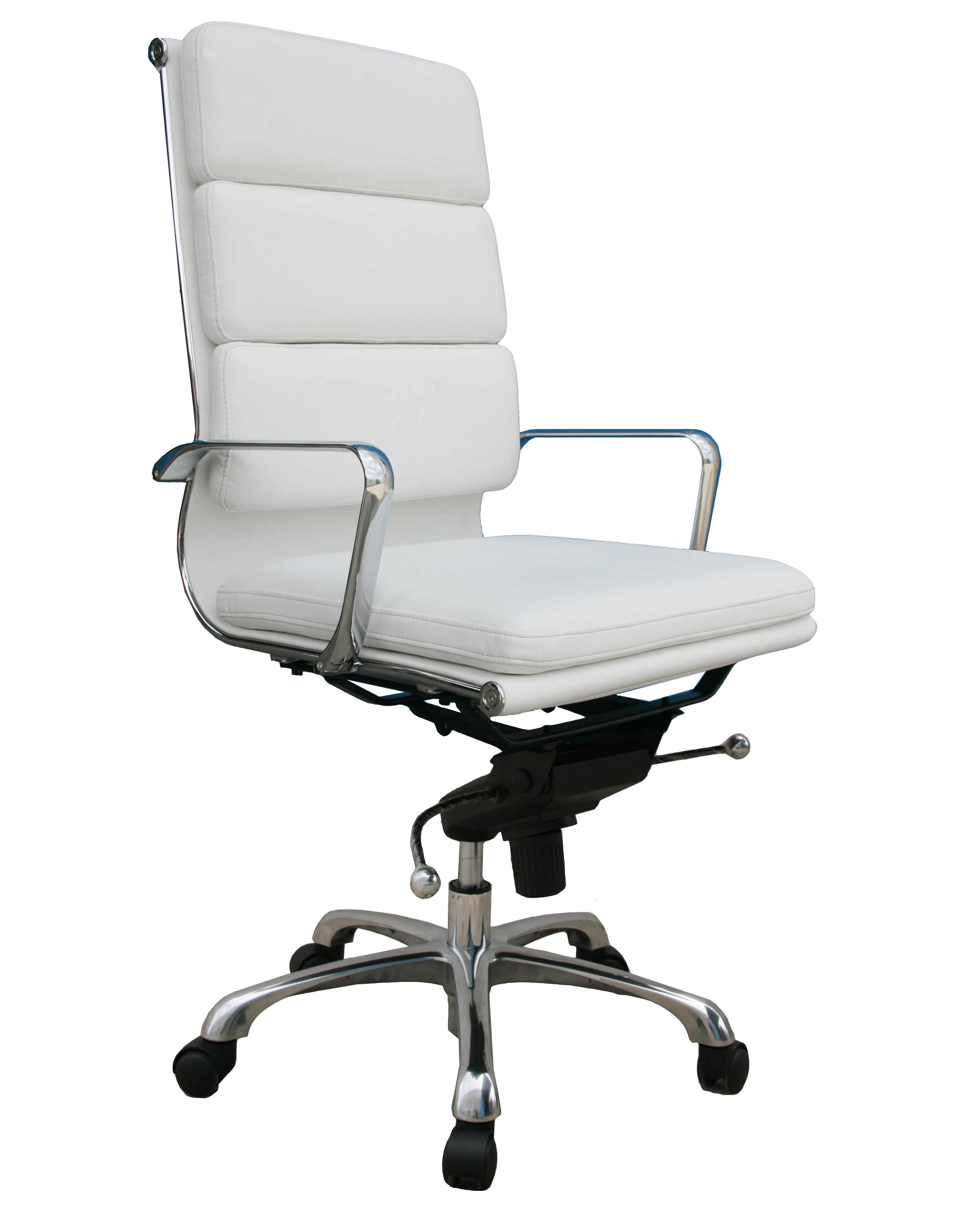 Plush High Back Office Chair White J&M Furniture JM