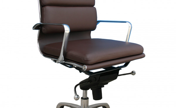 Plush High Back Office Chair Brown J&M Furniture JM