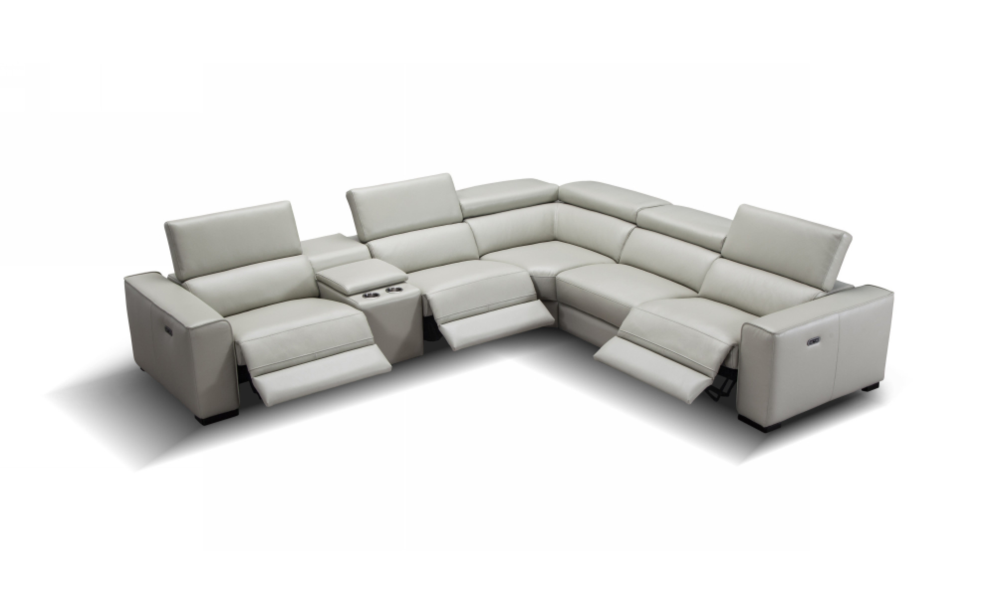 Picasso Motion Sectional Silver Grey J&M Furniture JM