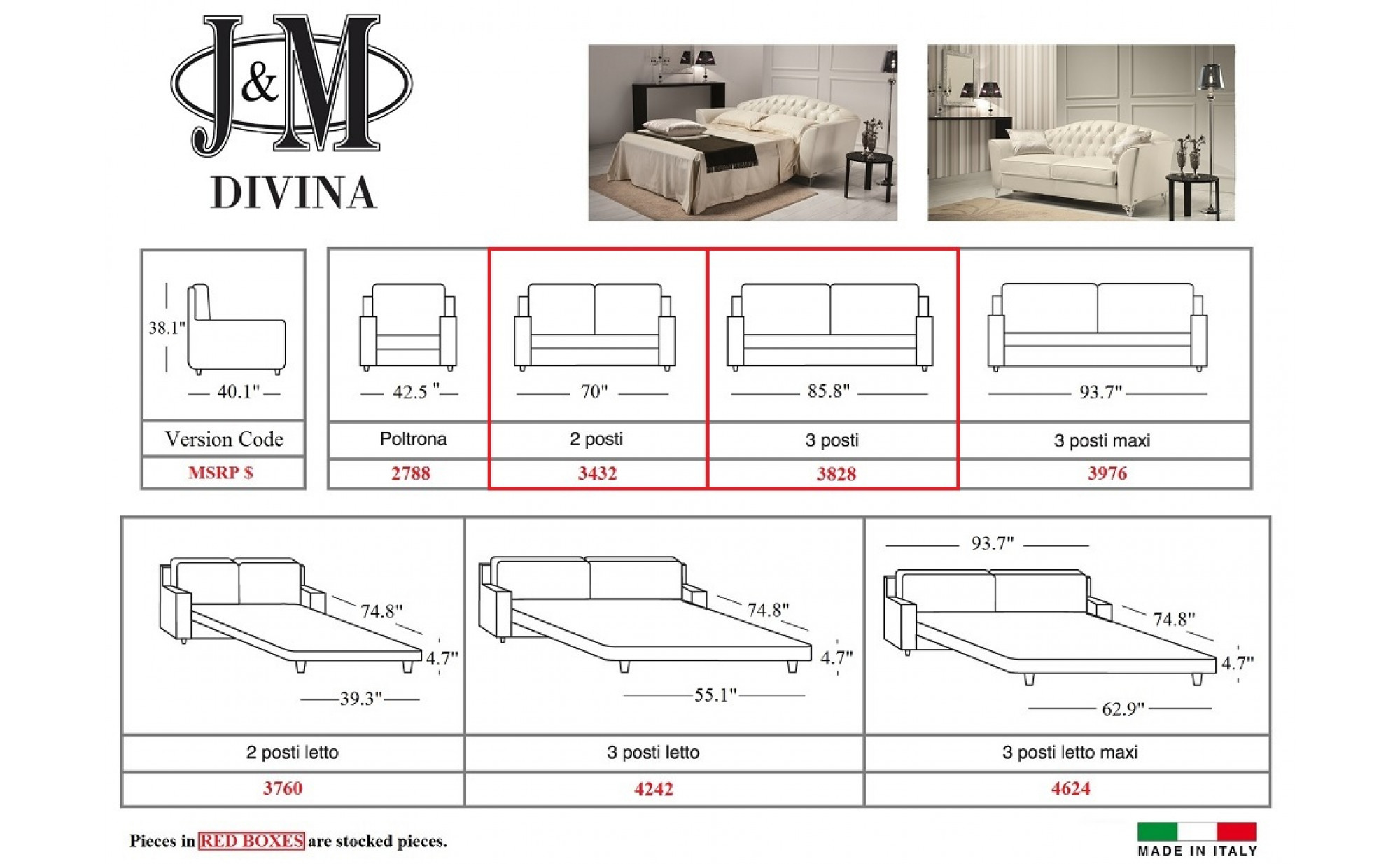 Divina Sofa Set Butter J&M Furniture JM